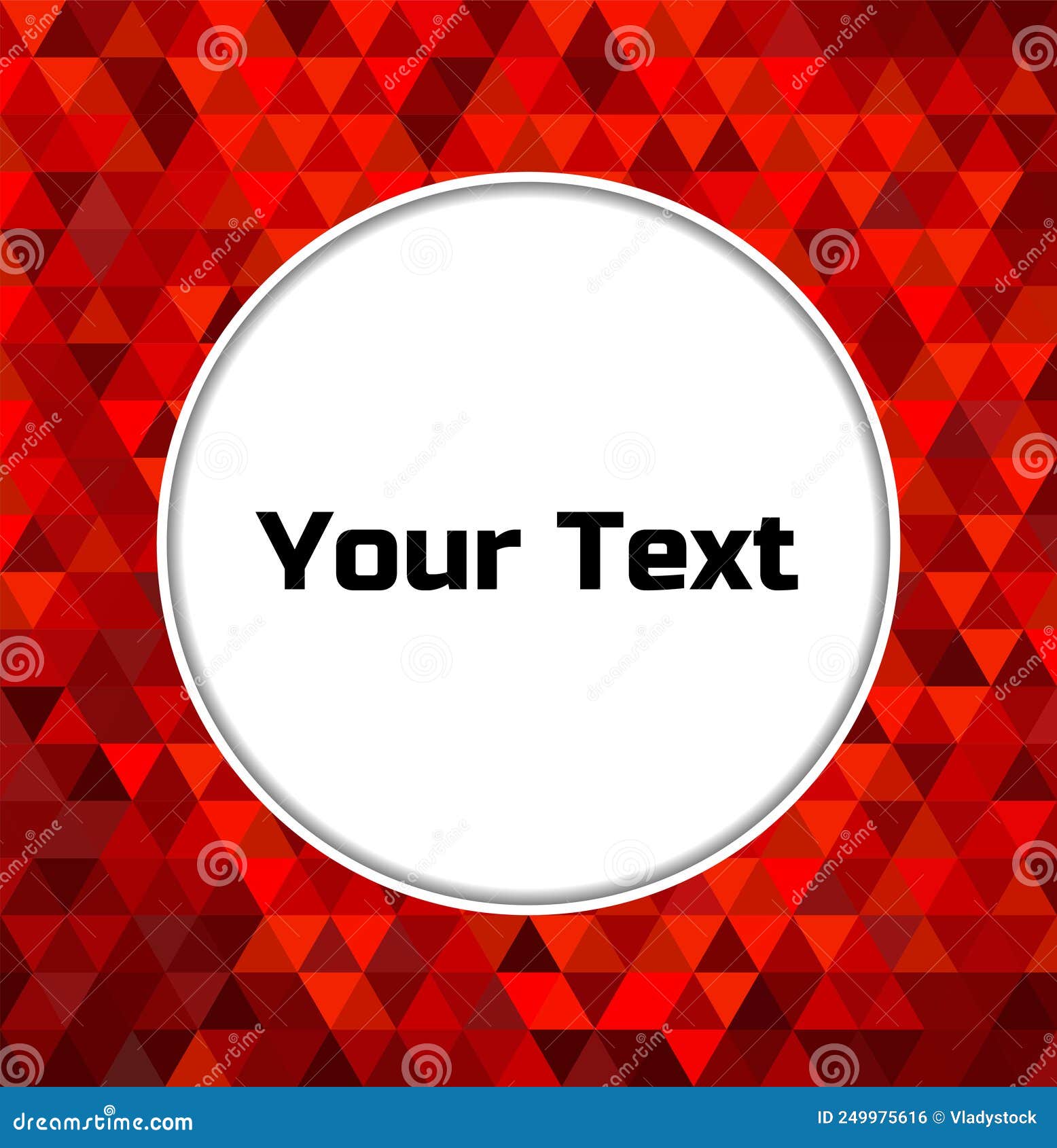 Abstract Geometric Background with Red Triangles. Geometric Texture ...