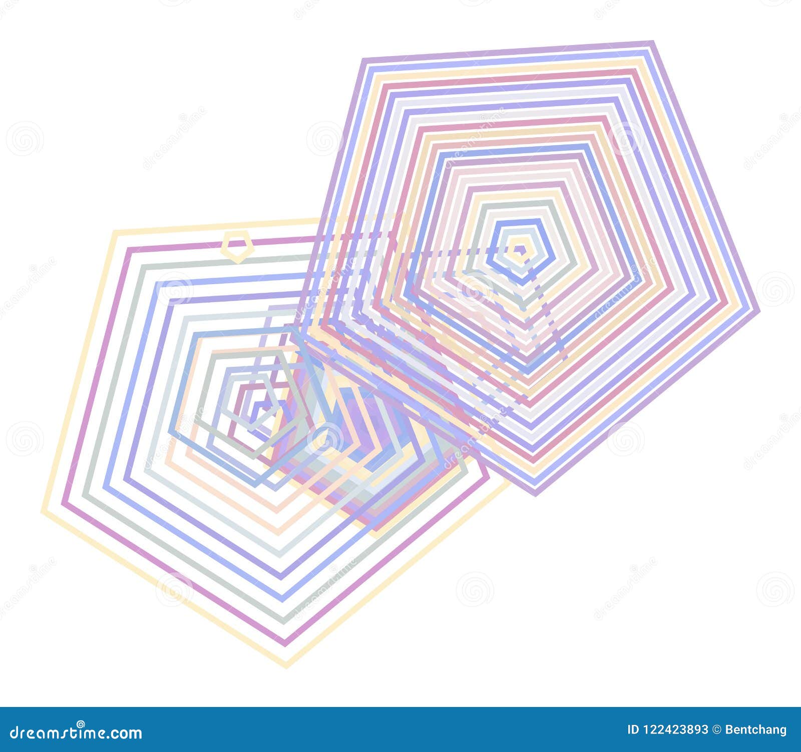 Abstract Geometric Background with Shape of Pentagon Pattern. Art ...