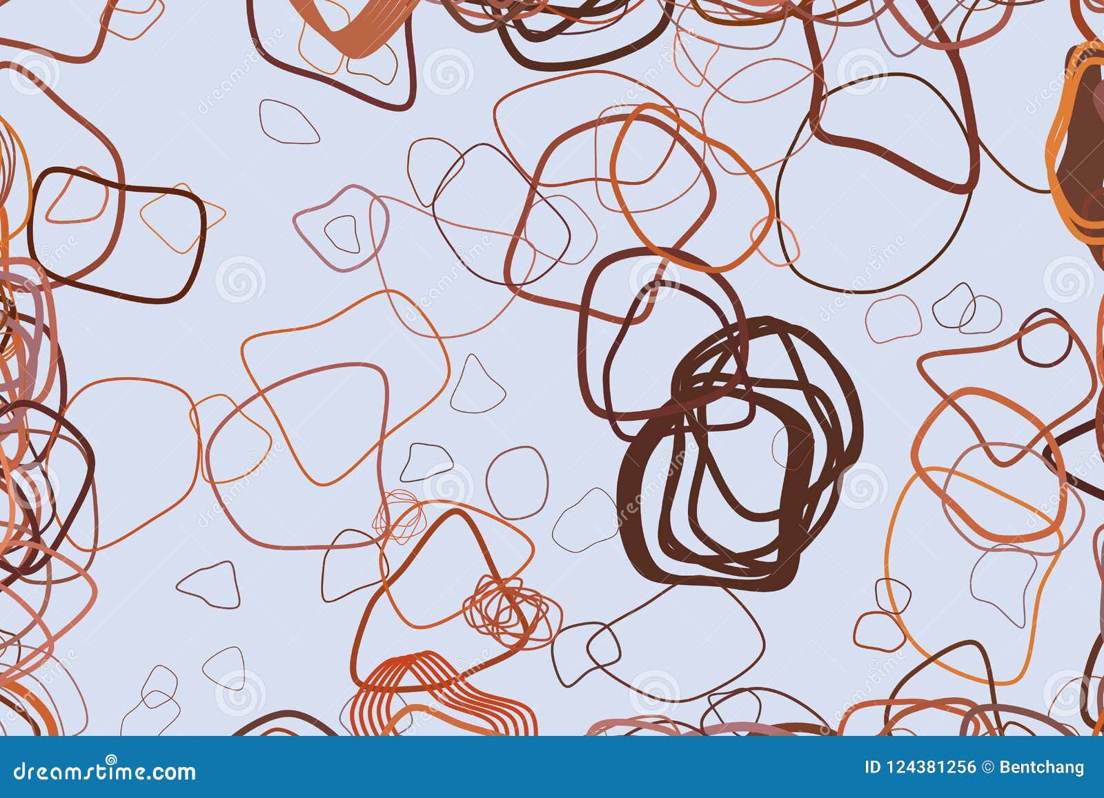 Abstract Geometric Background with Shape of Random Rounded Shapes ...