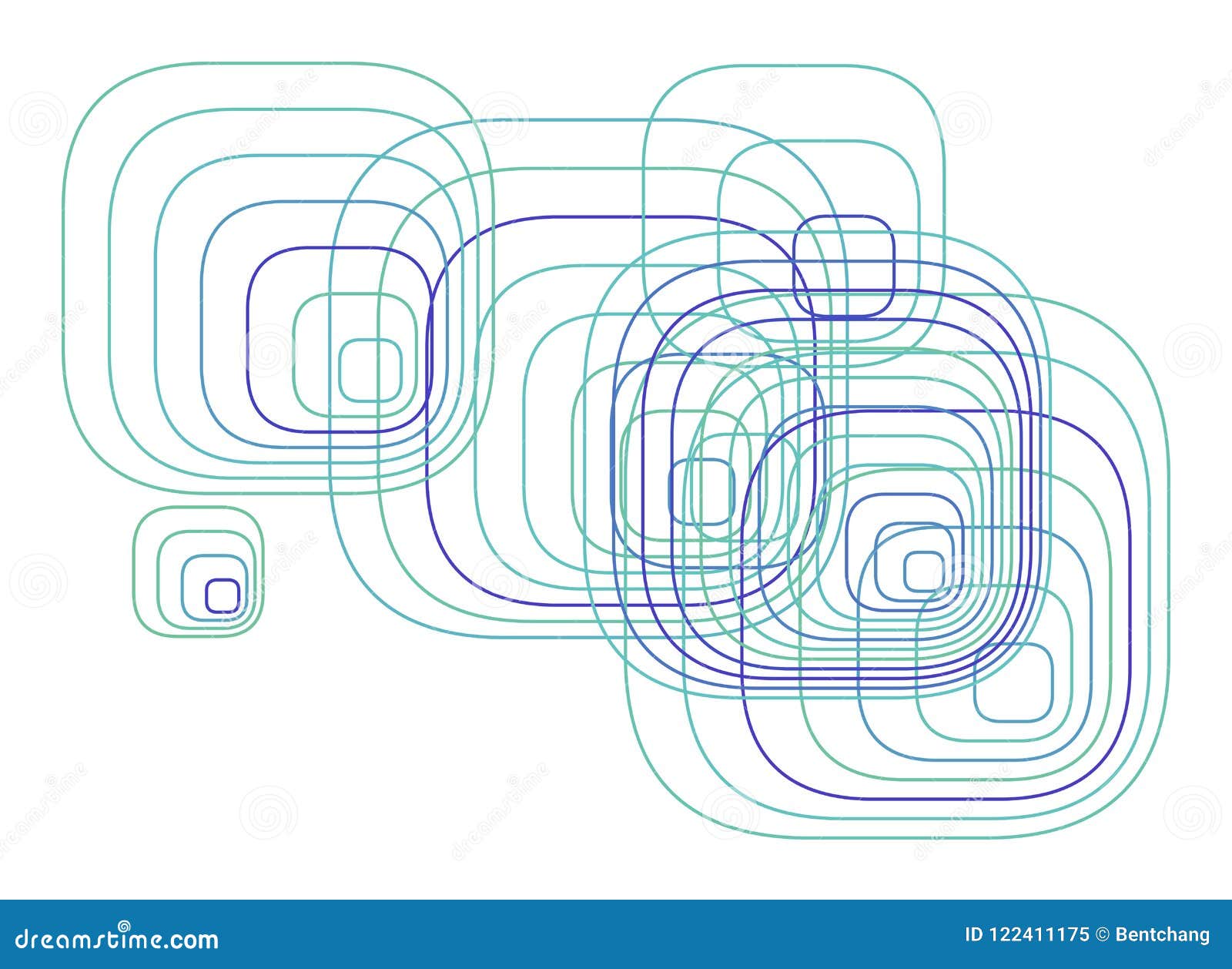 Abstract Geometric Background with Shape of Rounded Rectangle Pattern ...