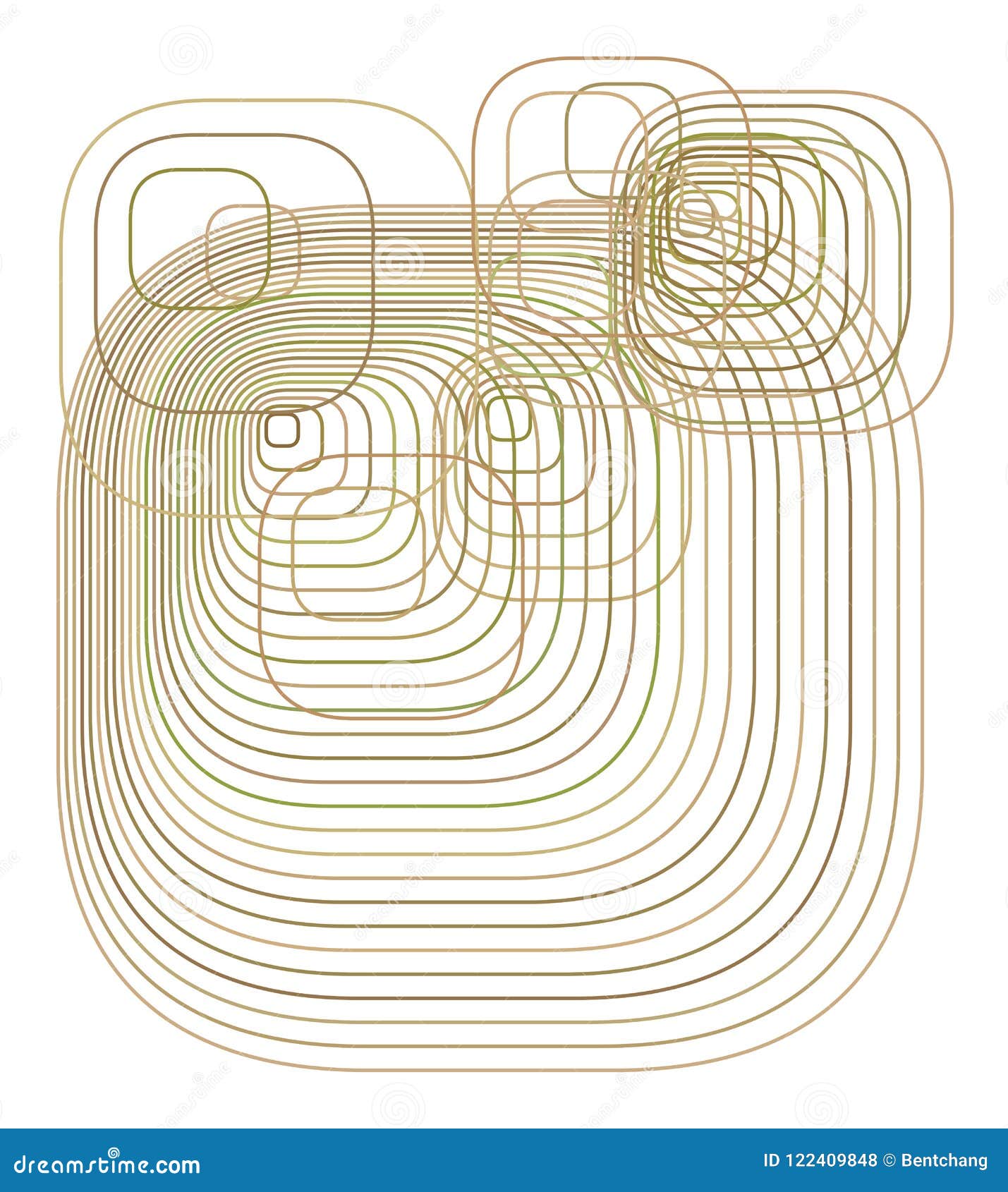 Abstract Geometric Background with Shape of Rounded Rectangle Pattern ...