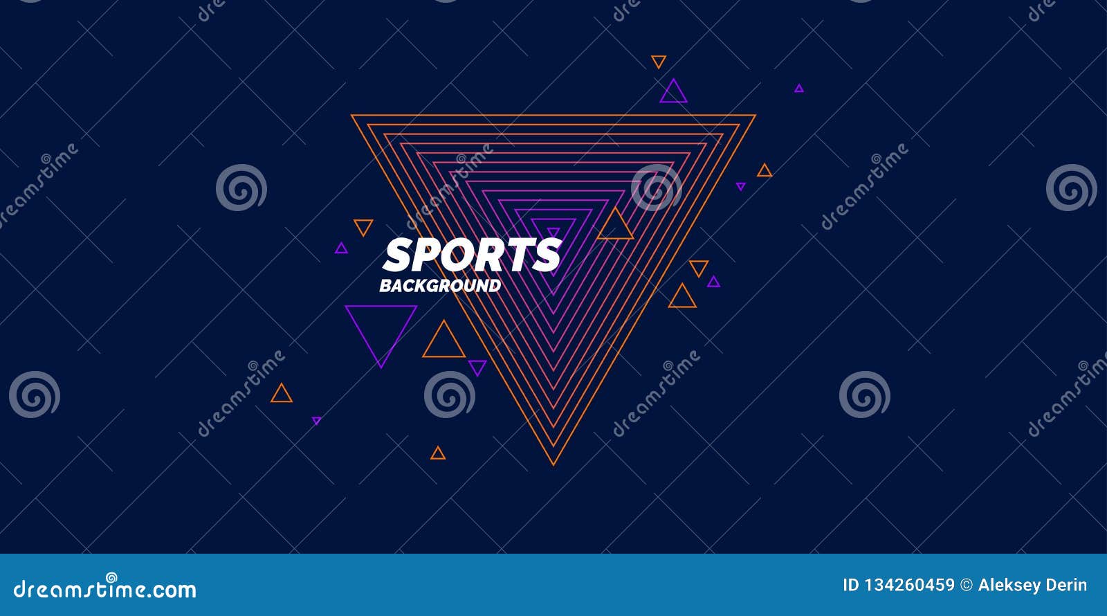 Abstract Geometric Background. Sports Poster with the Flat Figures ...