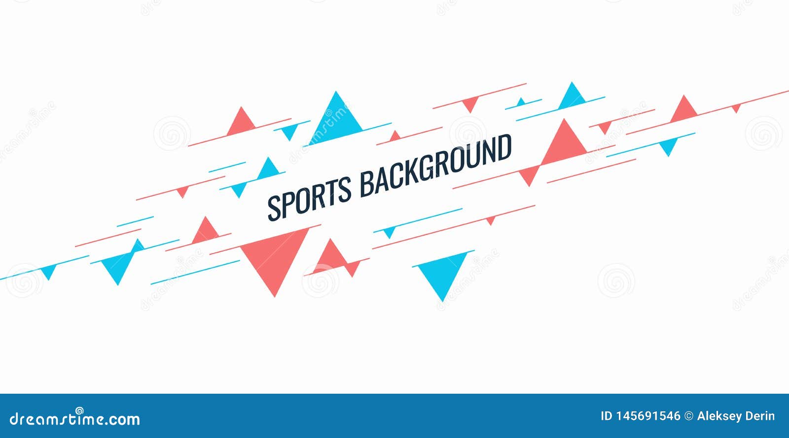 Abstract Geometric Background. Sports Poster with the Flat Figures ...