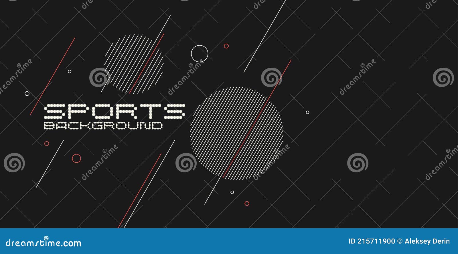 Abstract Geometric Background. Sports Poster with the Flat Figures ...