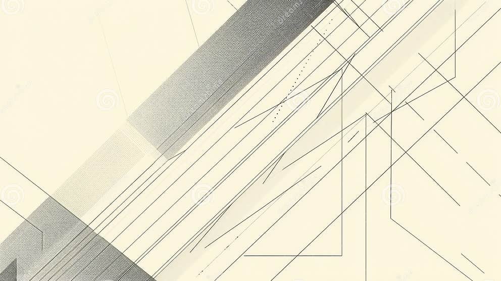Abstract Geometric Background. Thin Dashed Line Segments. Stock ...