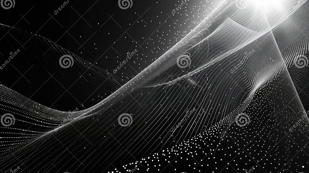 Abstract Geometric Background. Thin Dashed Line Segments. Stock ...