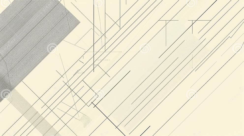 Abstract Geometric Background. Thin Dashed Line Segments. Stock ...