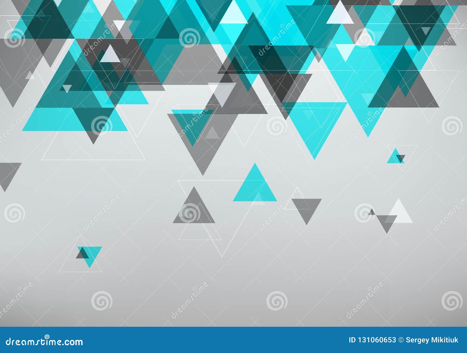 Abstract Geometric Background. Trendy Overlapping Triangles Stock ...