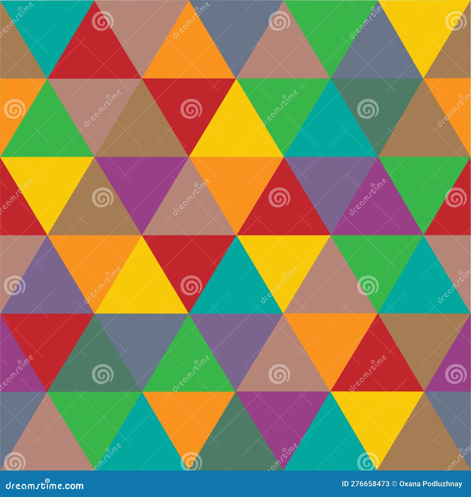 Abstract Geometric Background Triangles of Different Bright Colors ...