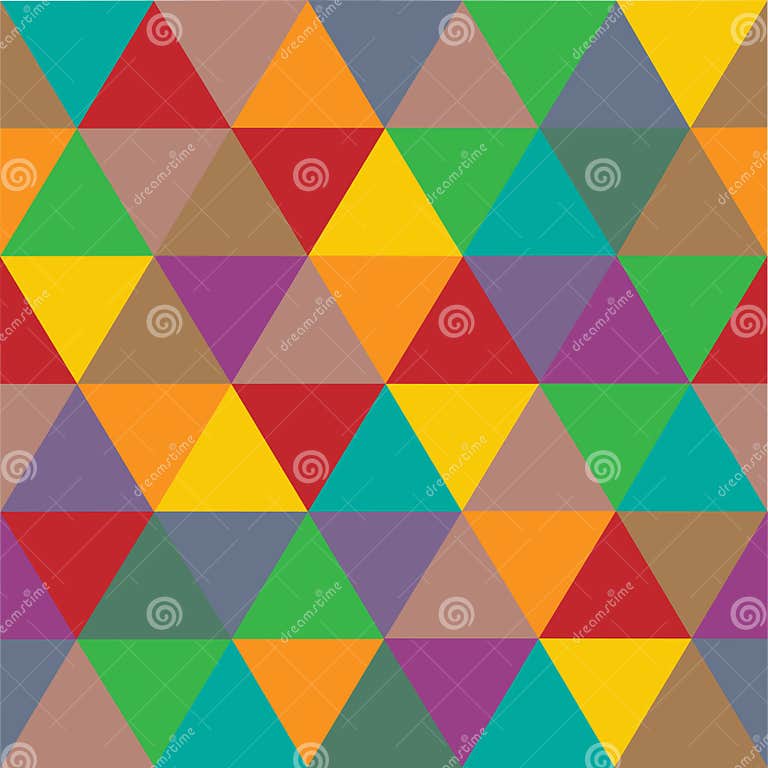 Abstract Geometric Background Triangles of Different Bright Colors ...