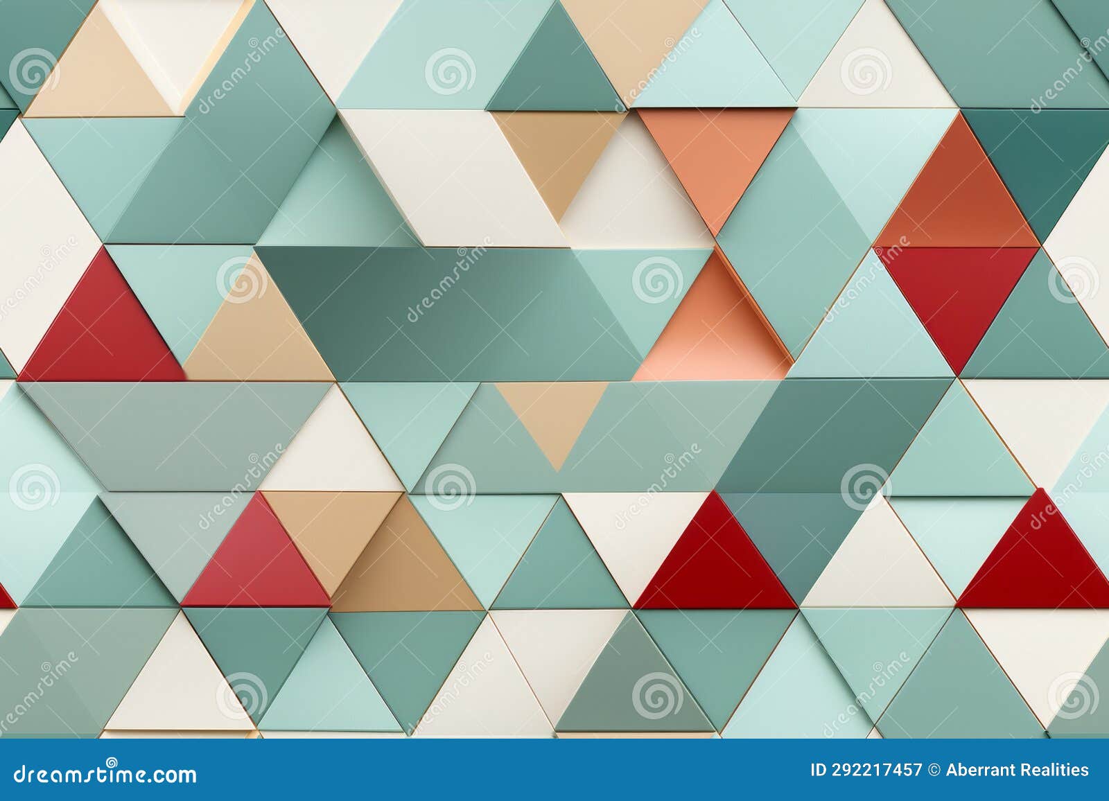 Abstract Geometric Background with Triangles in Different Colors Stock ...