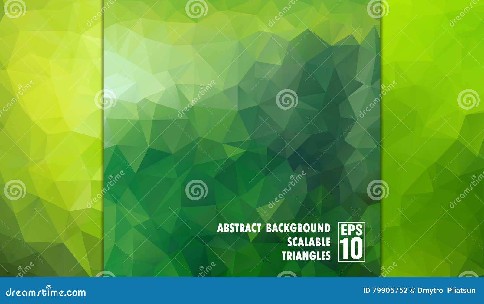 Abstract Geometric Background of Triangles in Green Colors. Stock ...