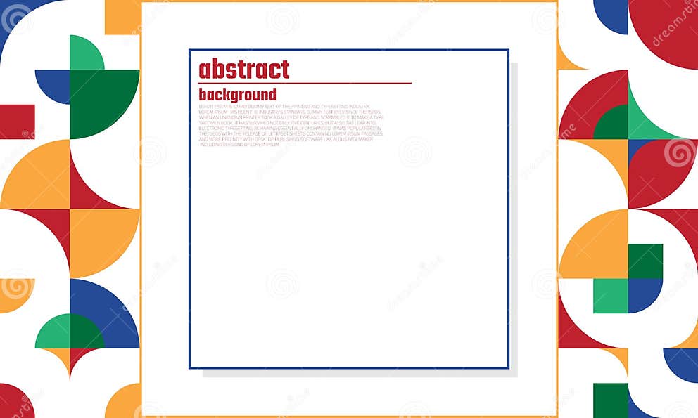 Abstract Geometric Background. by Using an Arrangement of 4 Solid ...