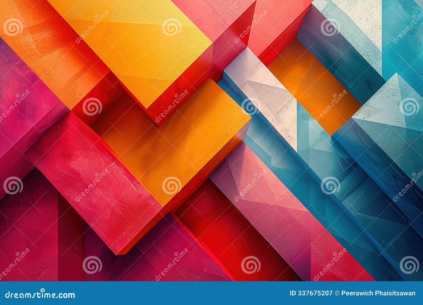 Abstract Geometric Background Using Irregular Shapes and a Vibrant ...