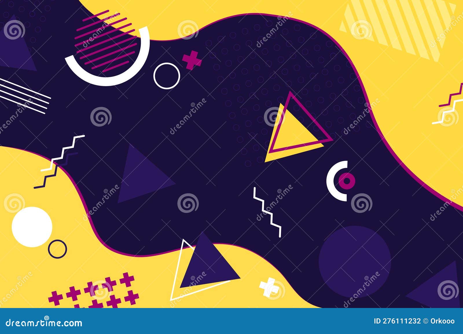 Abstract Geometric Background from Various Geometric Shapes - Triangles ...