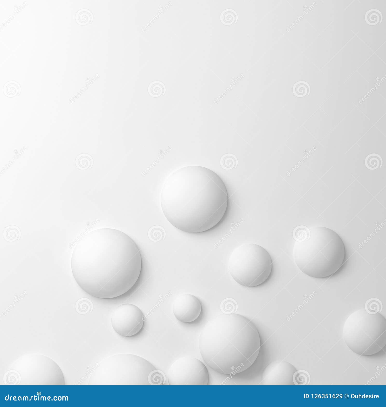 Abstract Geometric Background with White Spheres Stock Illustration ...