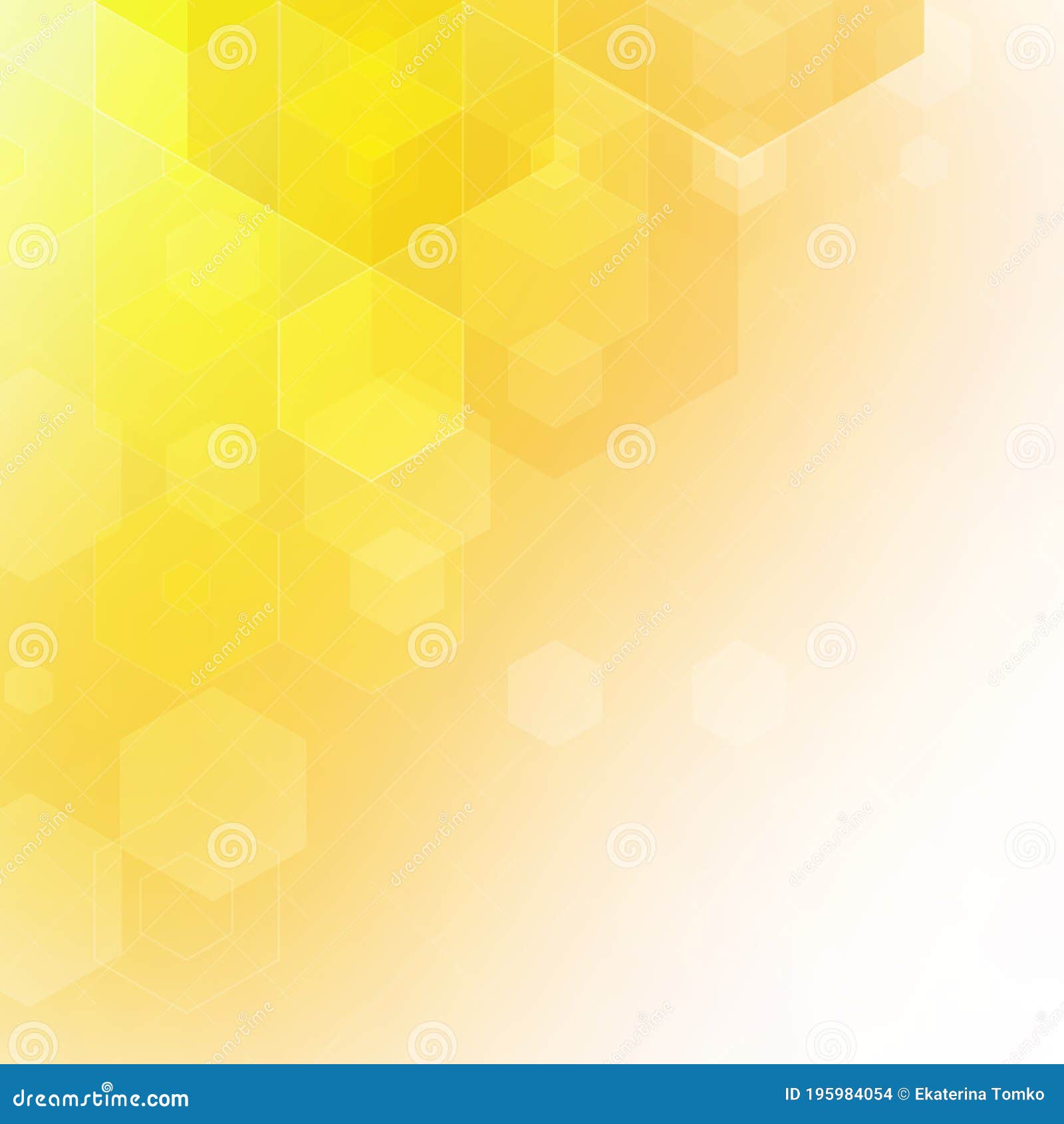 Abstract Geometric Background. Yellow Hexagons. Vector Illustration Eps ...