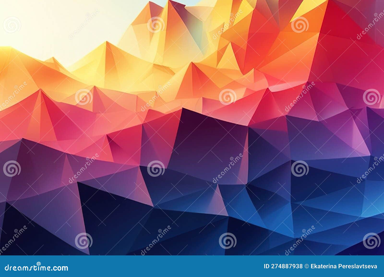 Abstract Geometric Backgrounds Full Color Polygon Background ...