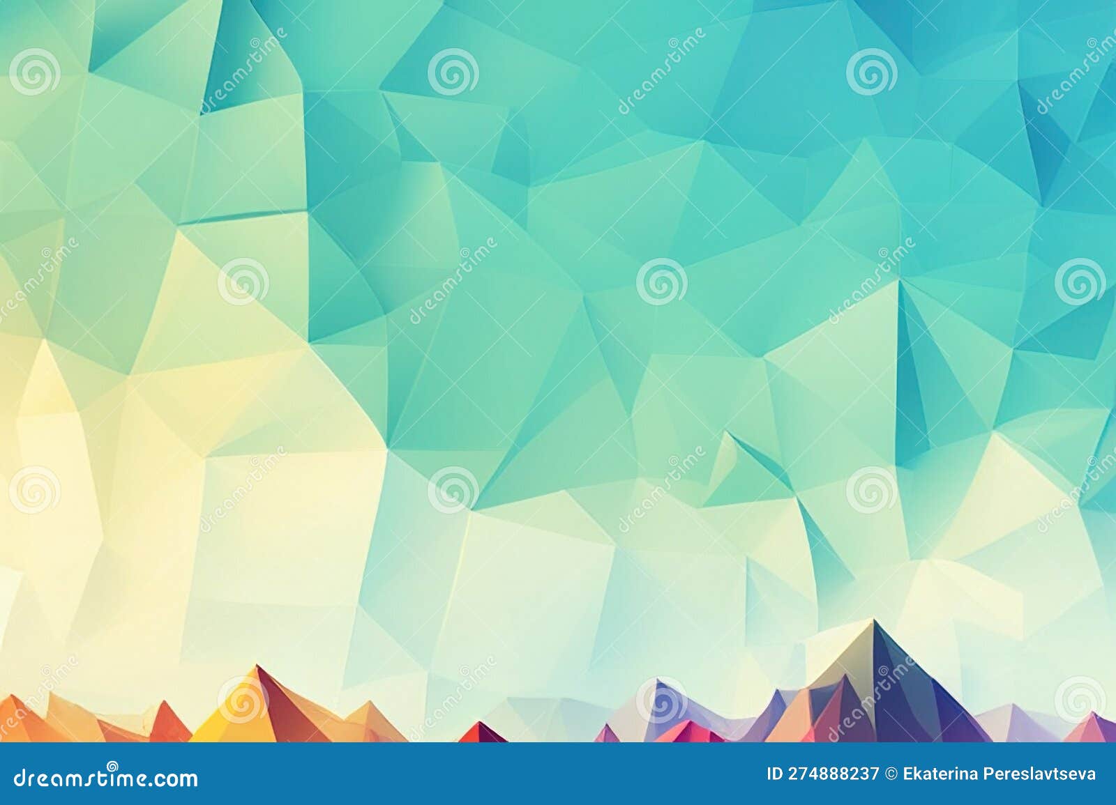 Abstract Geometric Backgrounds Full Color Polygon Background ...