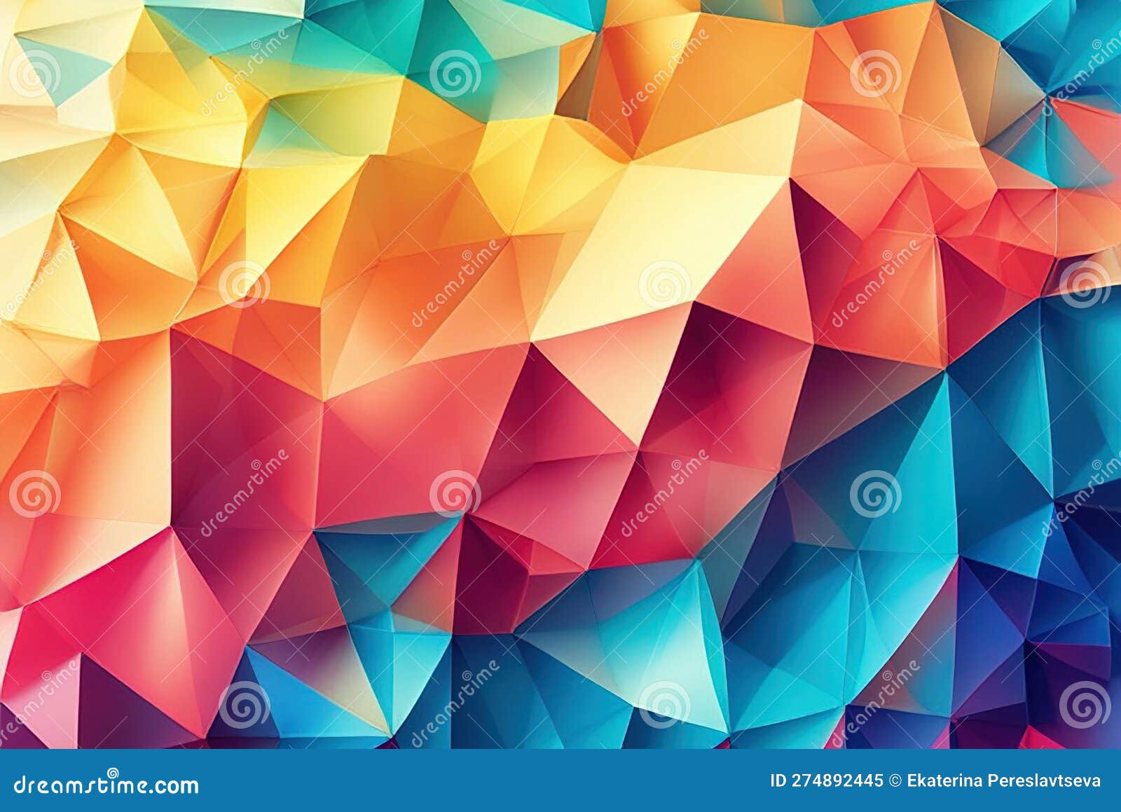 Abstract Geometric Backgrounds Full Color Polygon Background ...