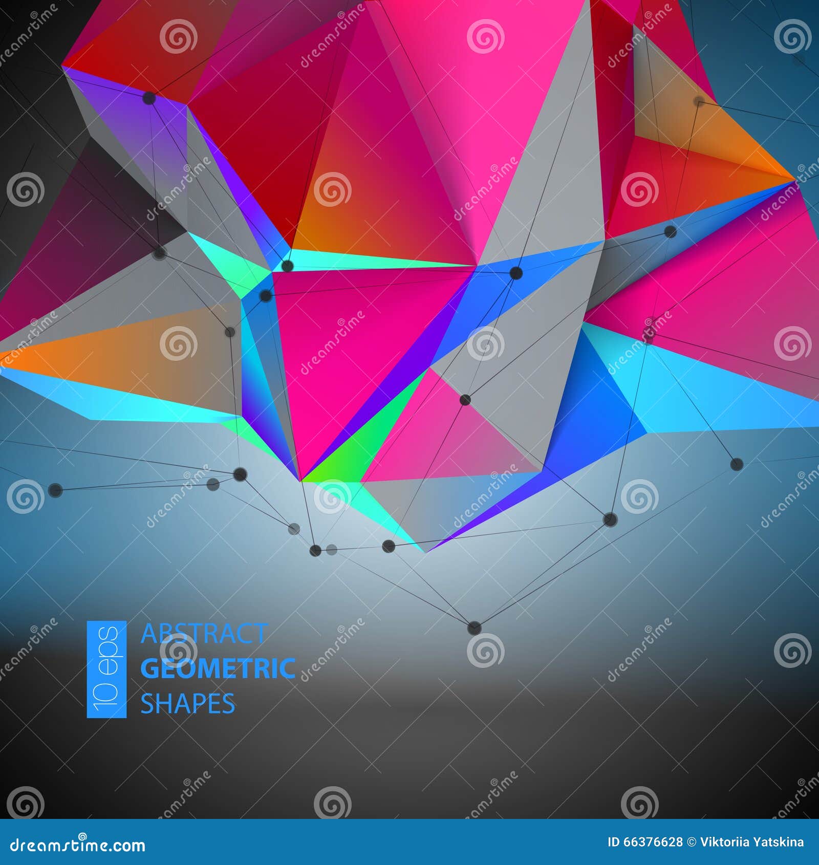 Abstract Geometric Backgrounds Full Color. Vector Illustration Stock ...