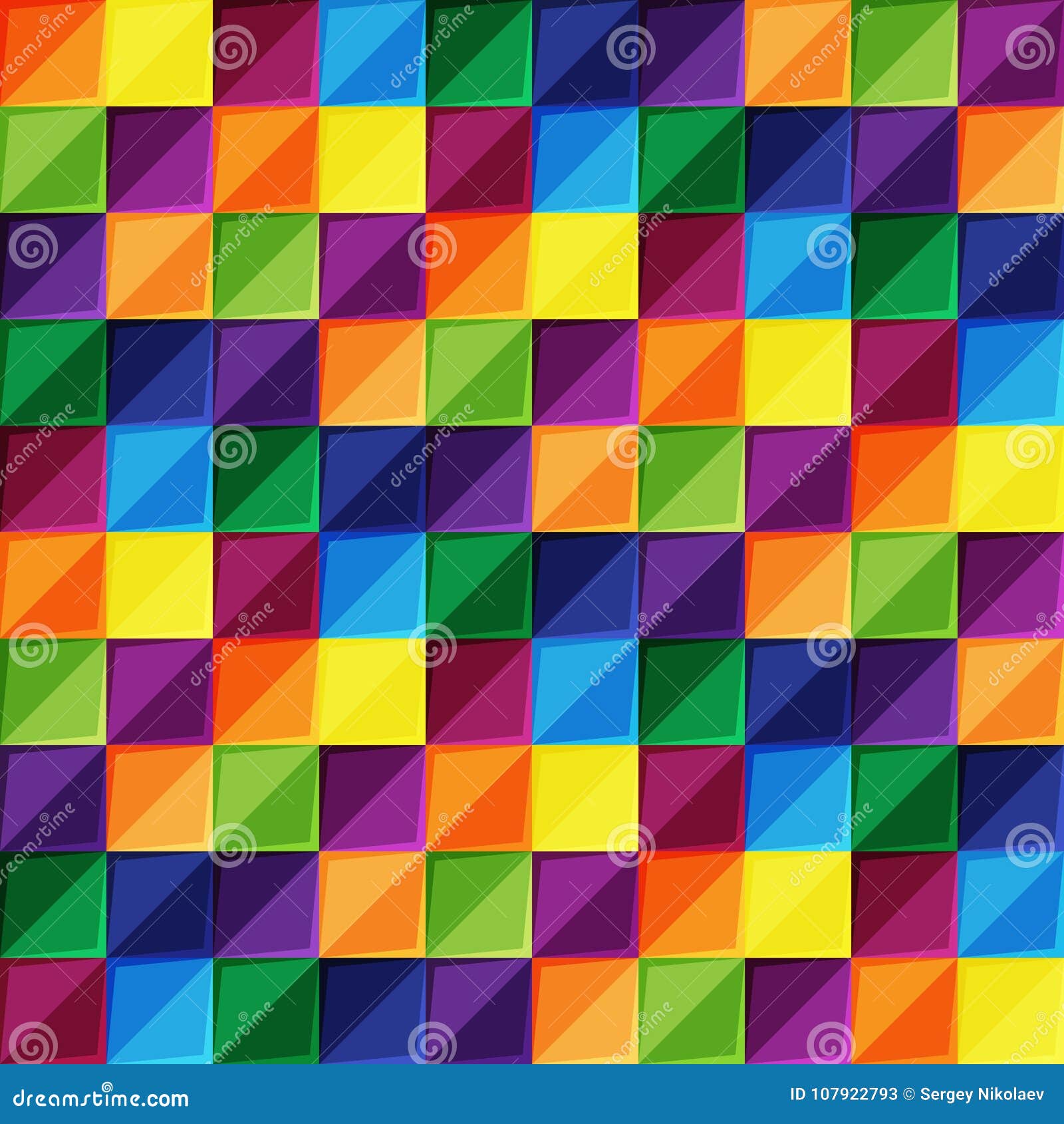 Abstract Geometric Backgrounds with Squares and Lines Stock Vector ...