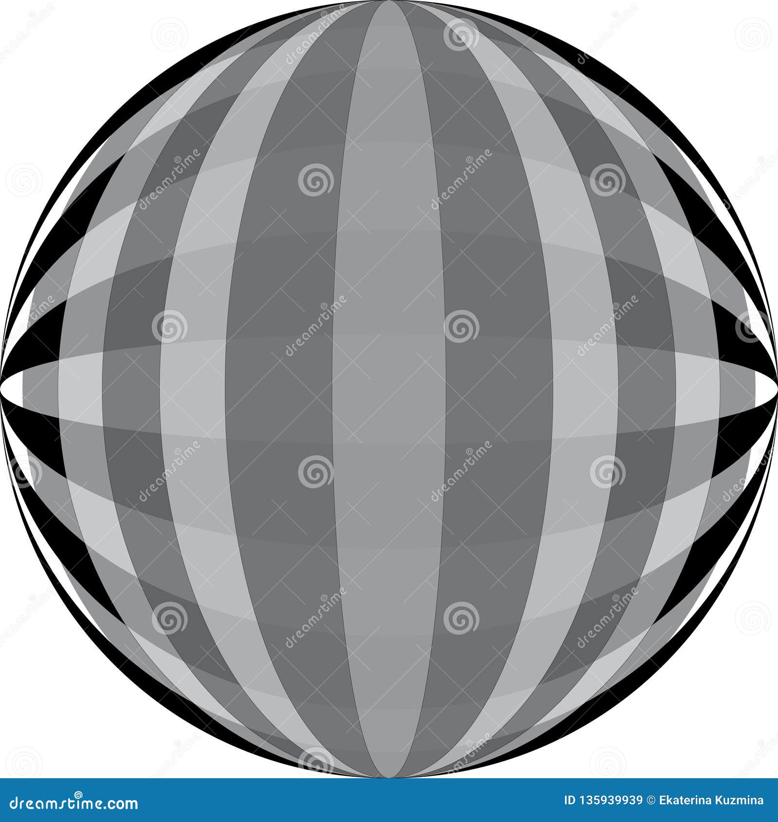 Abstract Ball. Vector Graphics Stock Illustration - Illustration of ...