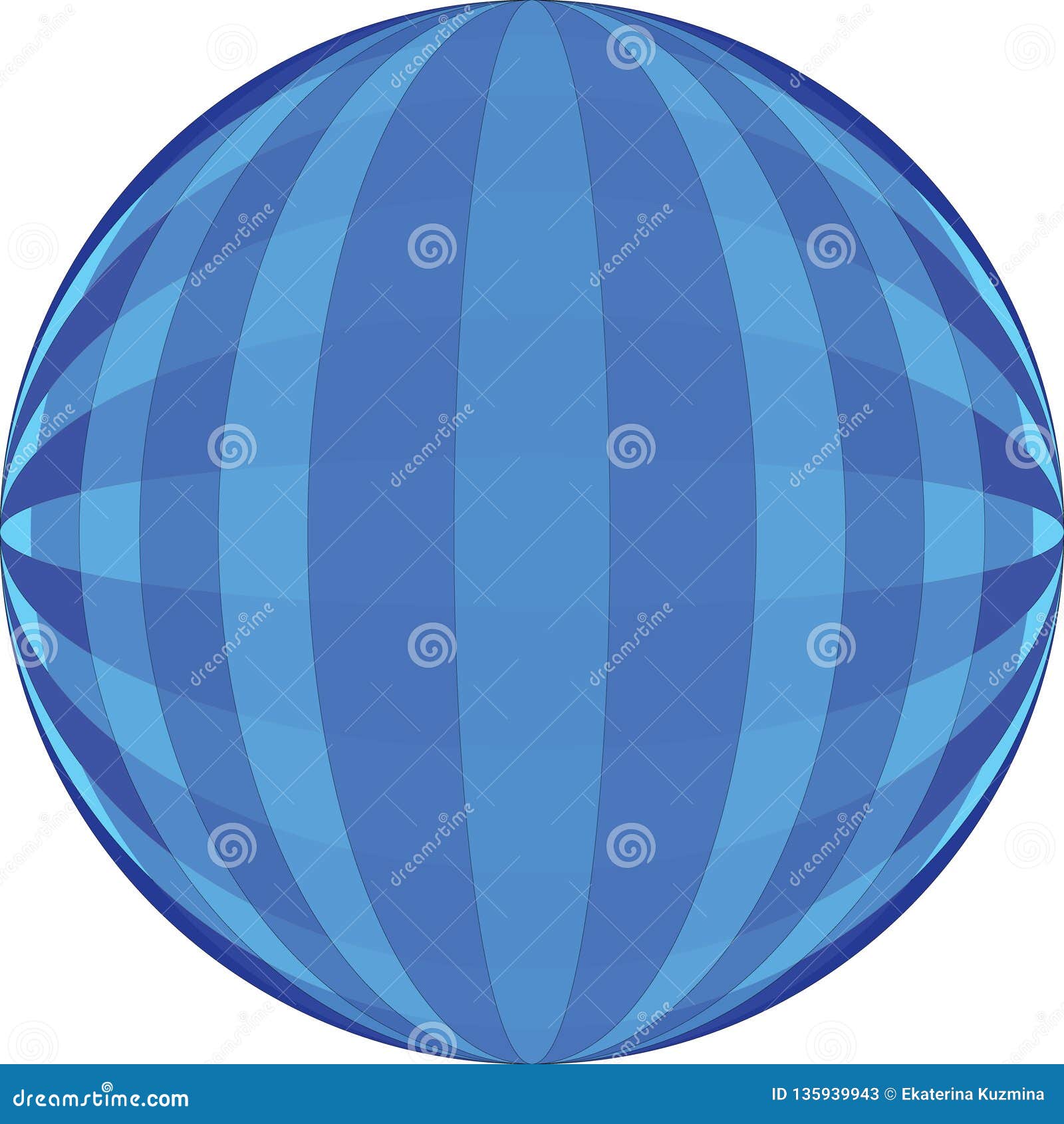 Abstract Ball. Vector Graphics Stock Illustration - Illustration of ...