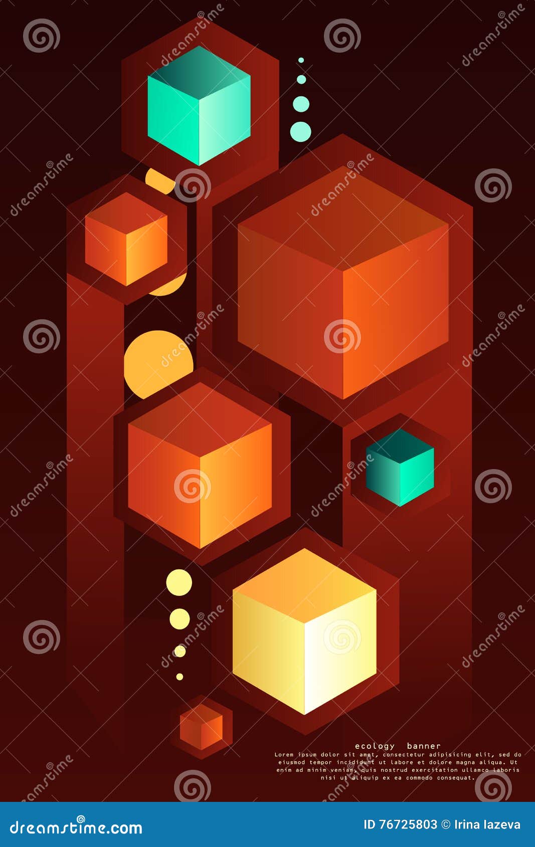 Abstract geometric banner stock vector. Illustration of decorative ...