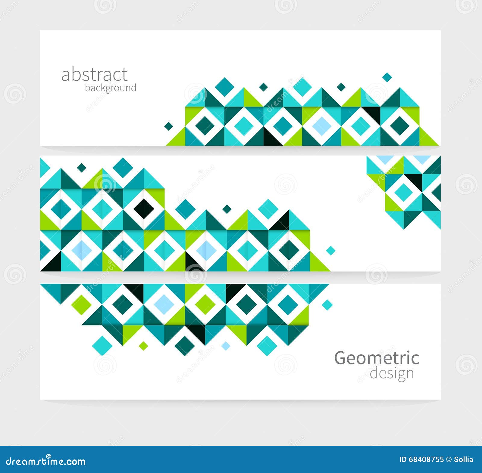 Abstract geometric banner stock vector. Illustration of creative - 68408755