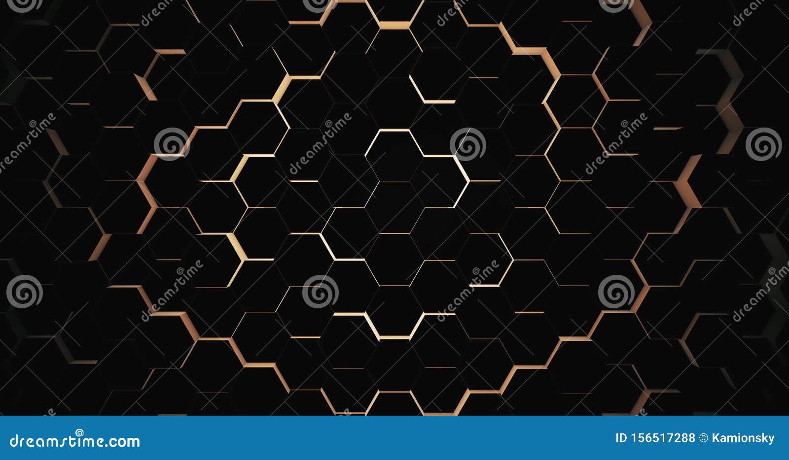 Abstract Geometric Black Hexagone Background. 4k Seamless Loop. 3d ...