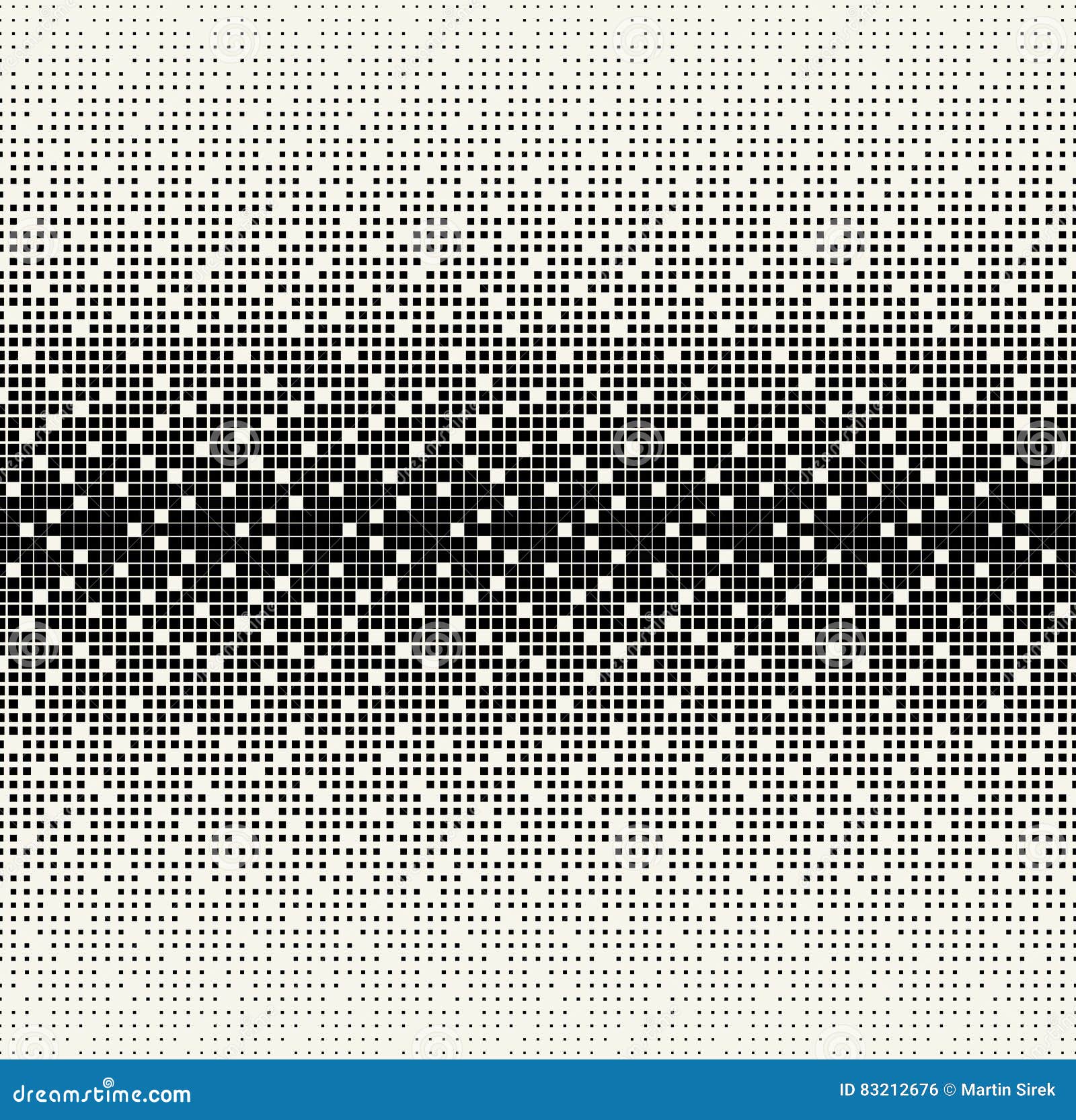 Abstract Geometric Black and White Gradient Square Halftone Pattern ...