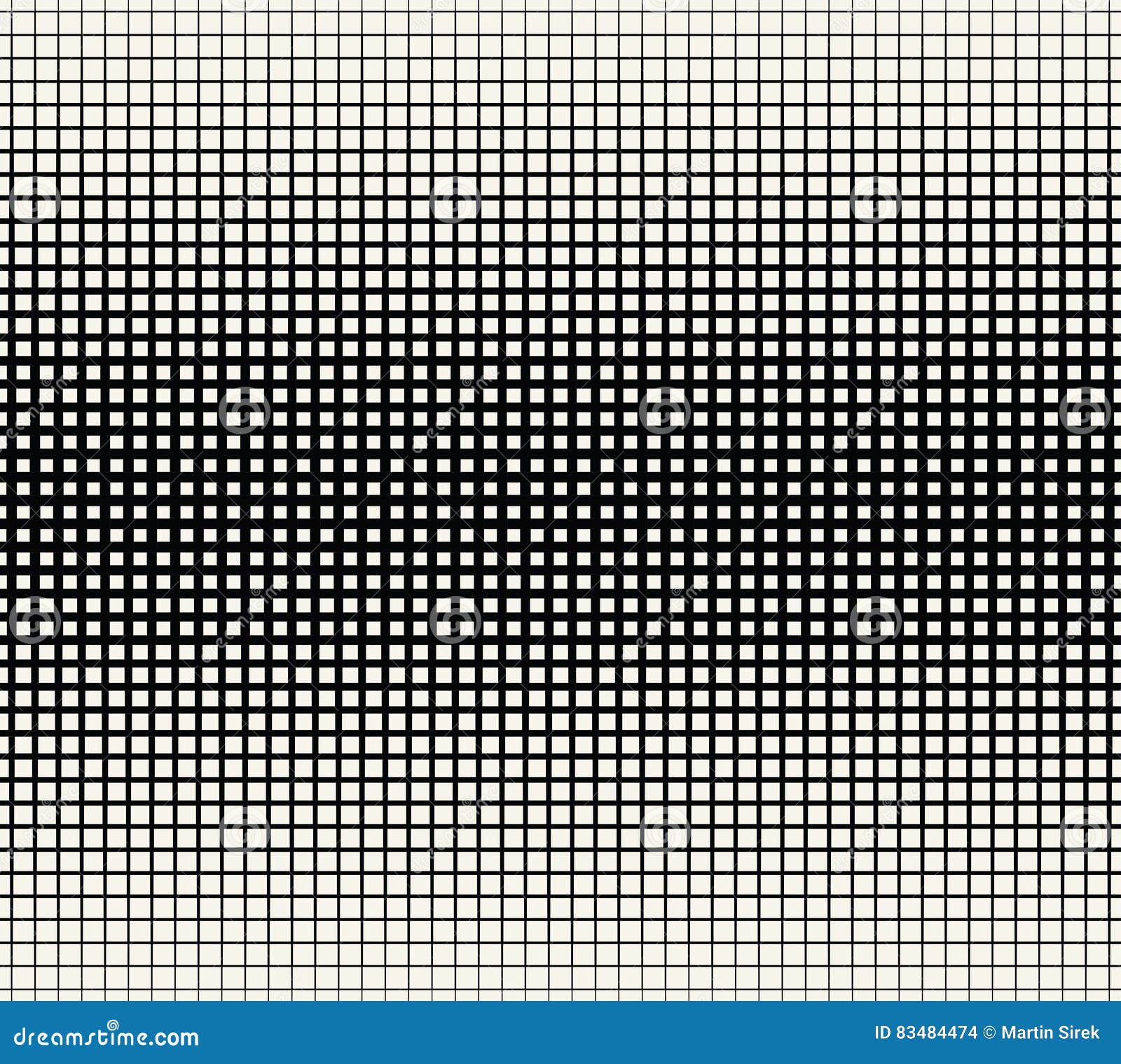 Abstract Geometric Black and White Gradient Square Halftone Pattern ...