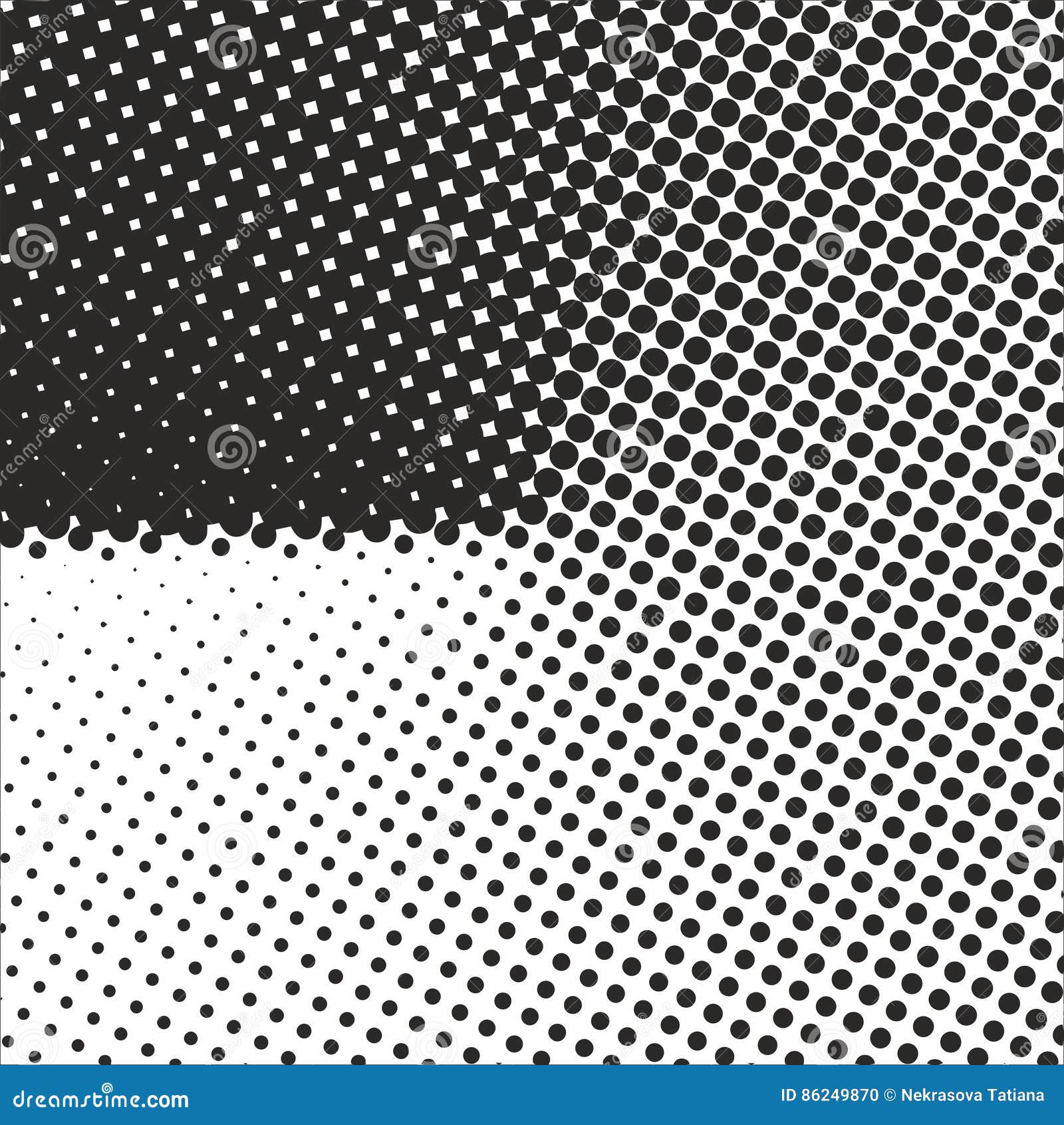 Abstract Geometric Black And White Graphic Design Print Halftone Stock