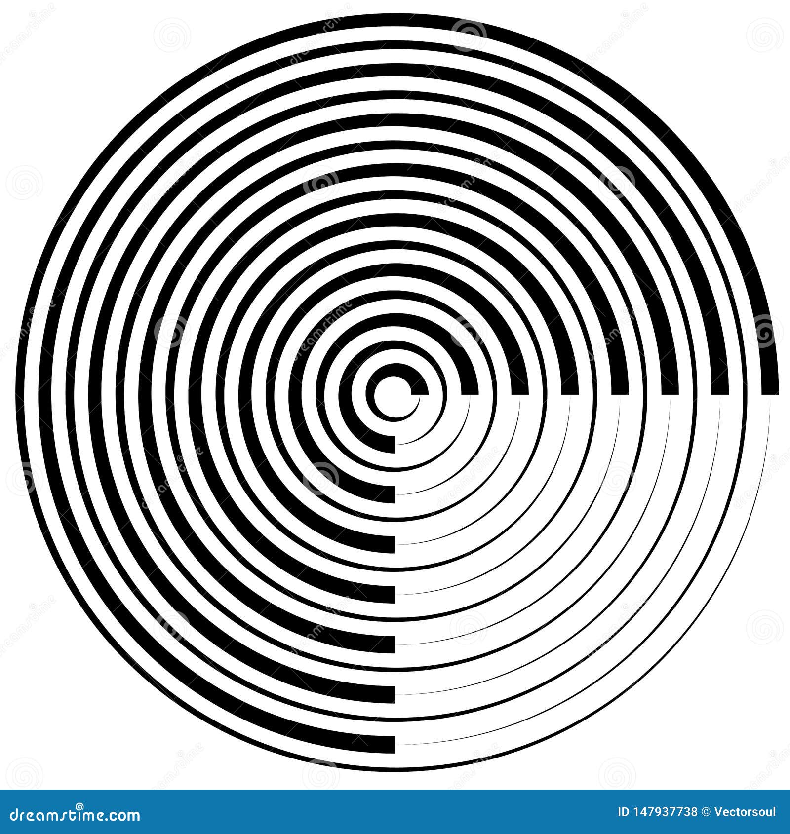 Abstract Geometric Black and White, Grayscale Graphical Element Stock ...