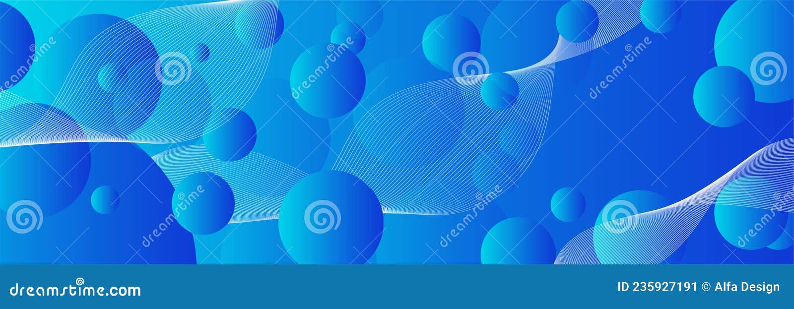 Abstract Geometric Blue Banner Background. Set of Banner Templates ...