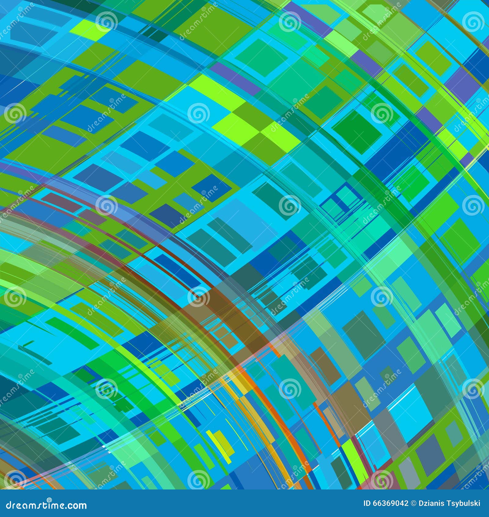 Abstract Geometric Blue Color Line Art Vector Background Stock Vector ...