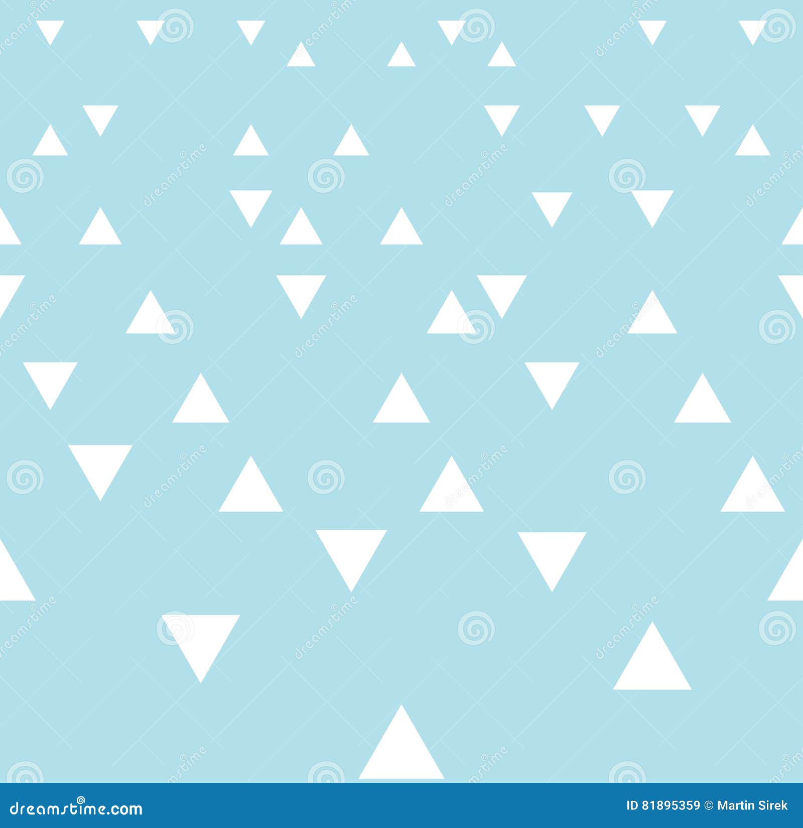 Abstract Geometric Blue Graphic Design Triangles 3d Perspective Pattern ...