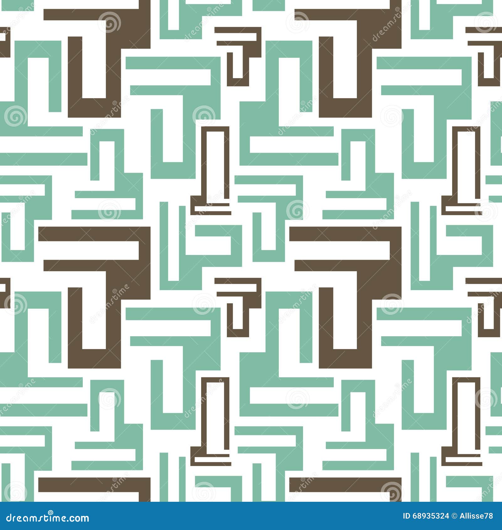 Abstract Geometric Blue and Grey Seamless Pattern Background ...