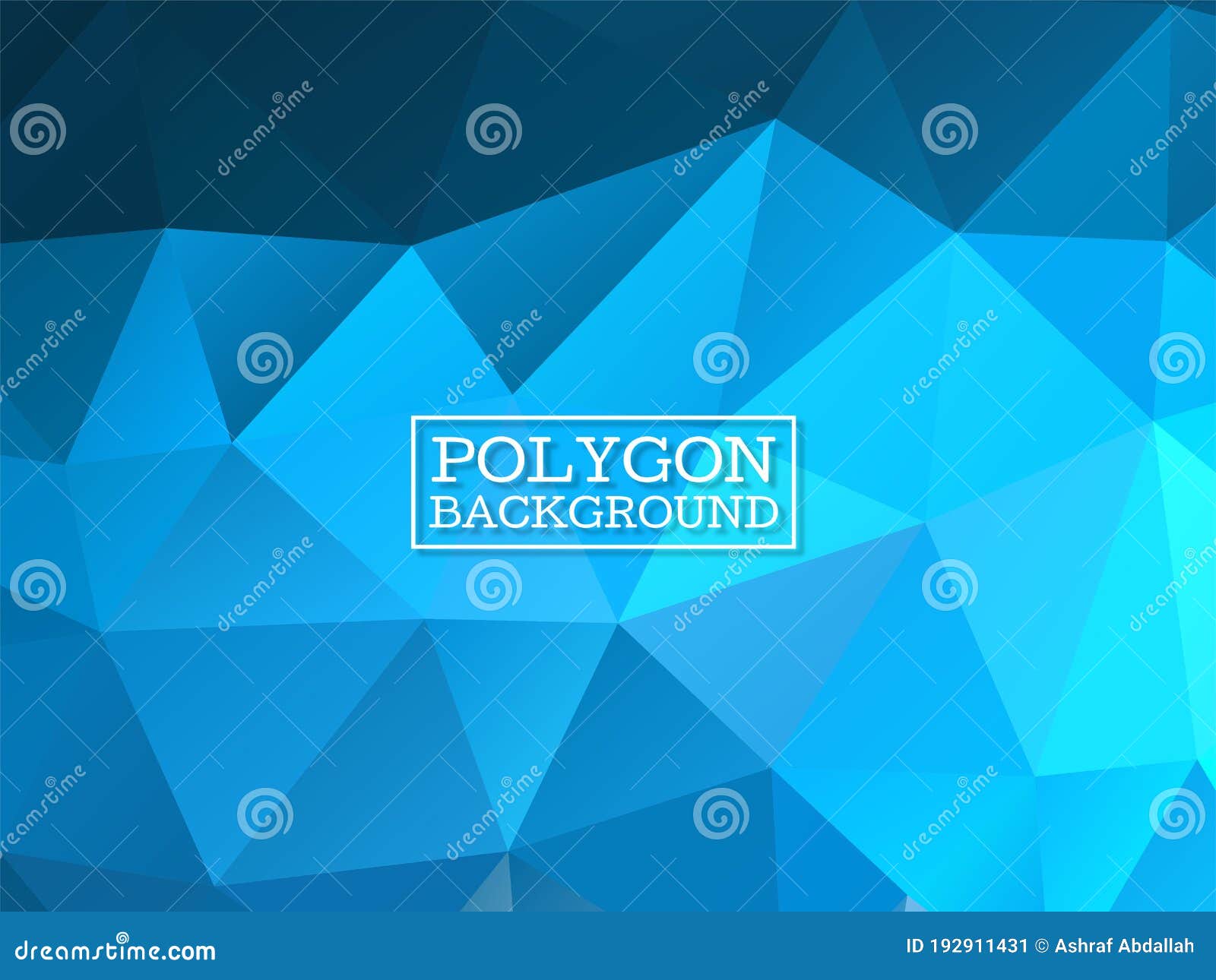 Abstract Geometric Blue Polygon Background Stock Vector - Illustration ...