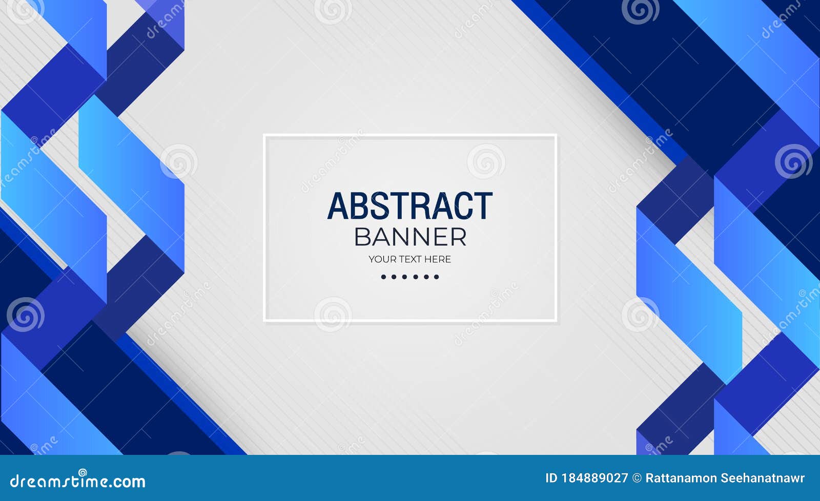 Abstract Geometric Blue Wide.background Banner Layout Stock Vector ...