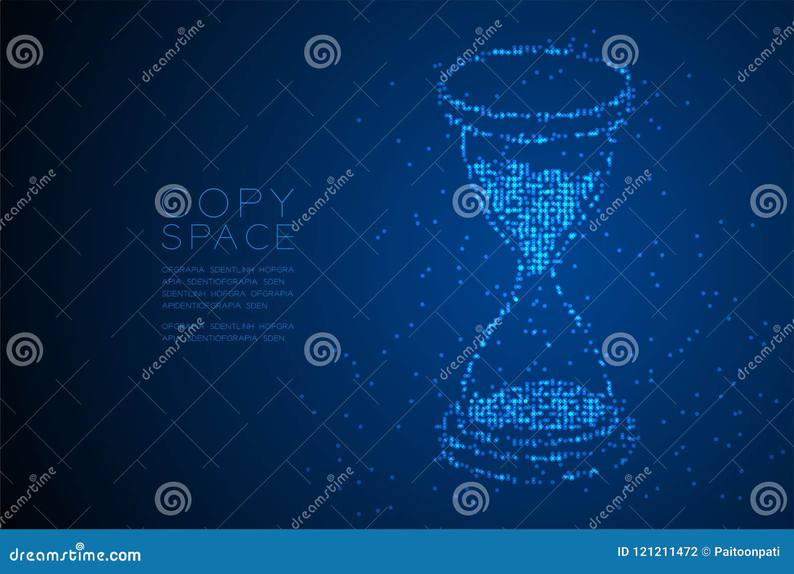 Abstract Geometric Bokeh Circle Dot Pixel Pattern 3d Isometric ...