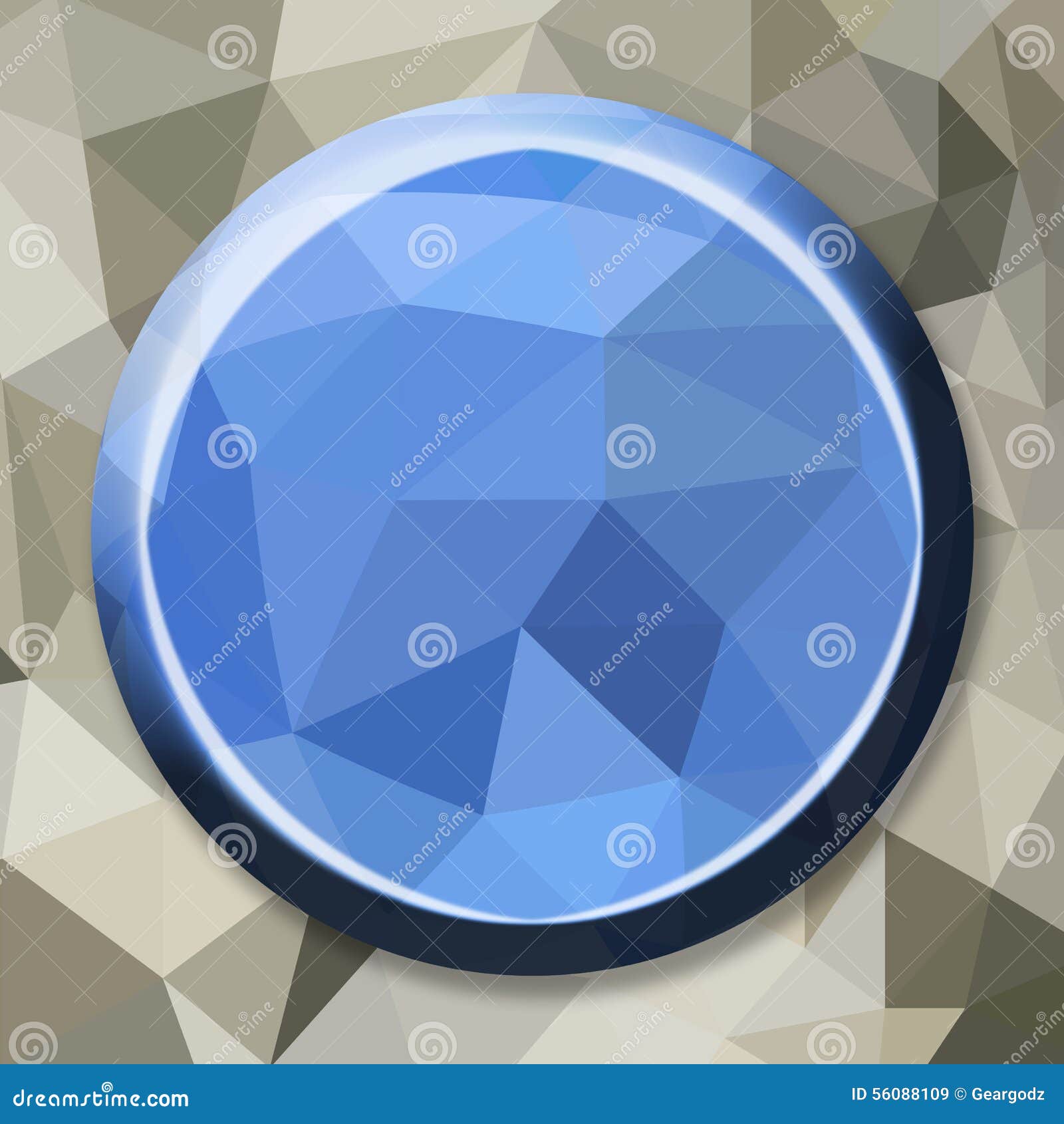 Abstract Geometric Circle Button Stock Illustration - Illustration of ...