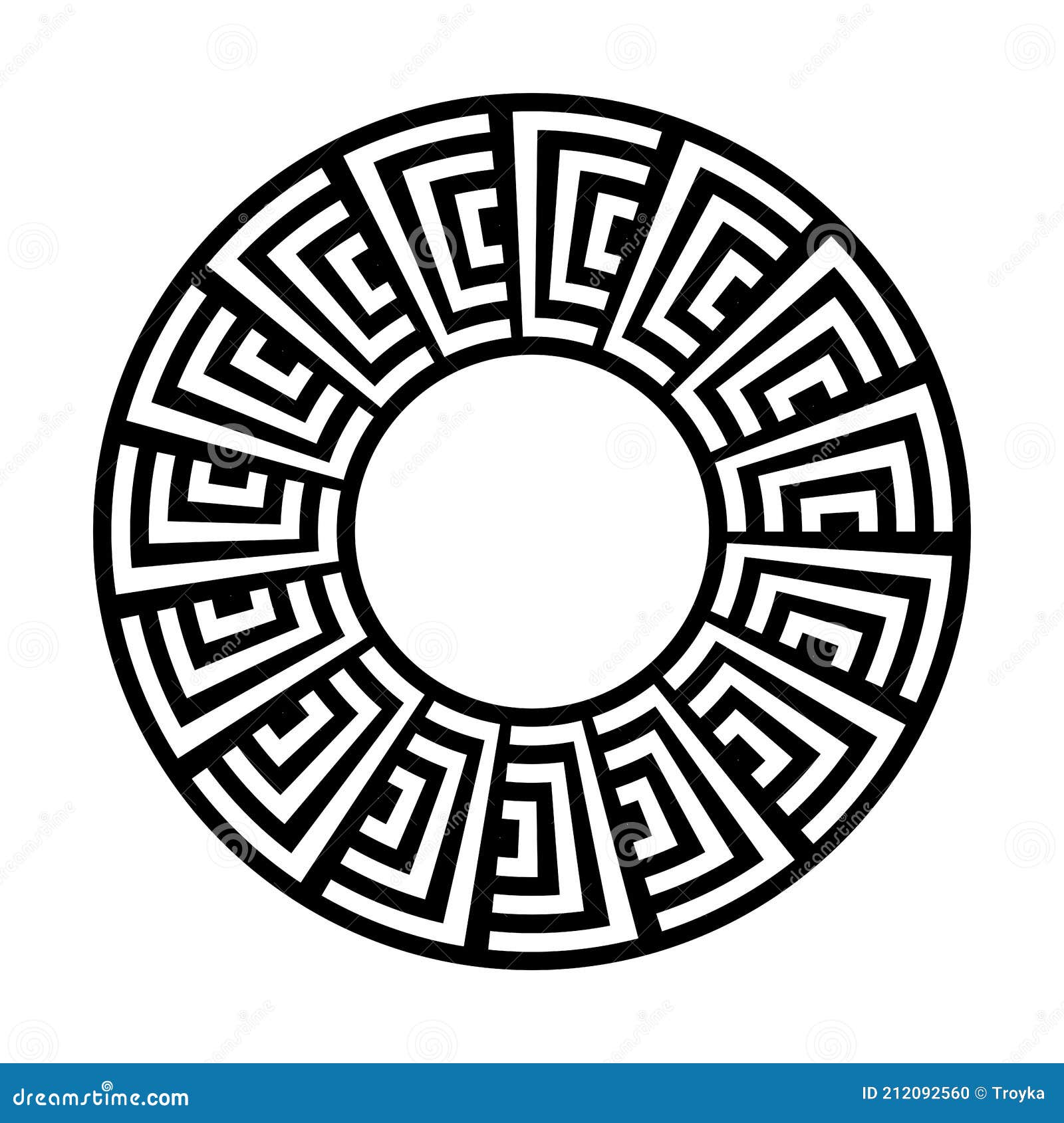 Abstract Geometric Circle Circular Design Element Stock Vector ...