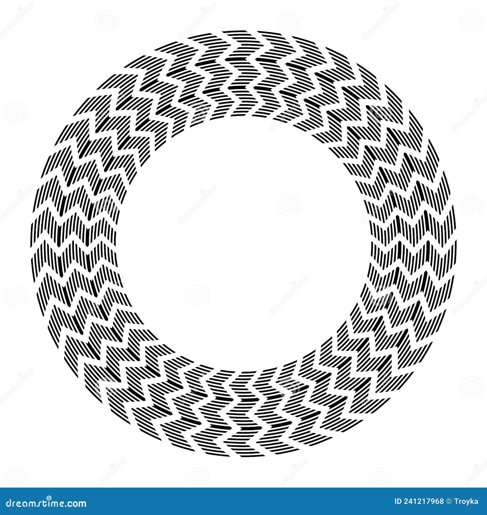 Abstract Geometric Circle Circular Pattern for Round Frame Stock Vector ...