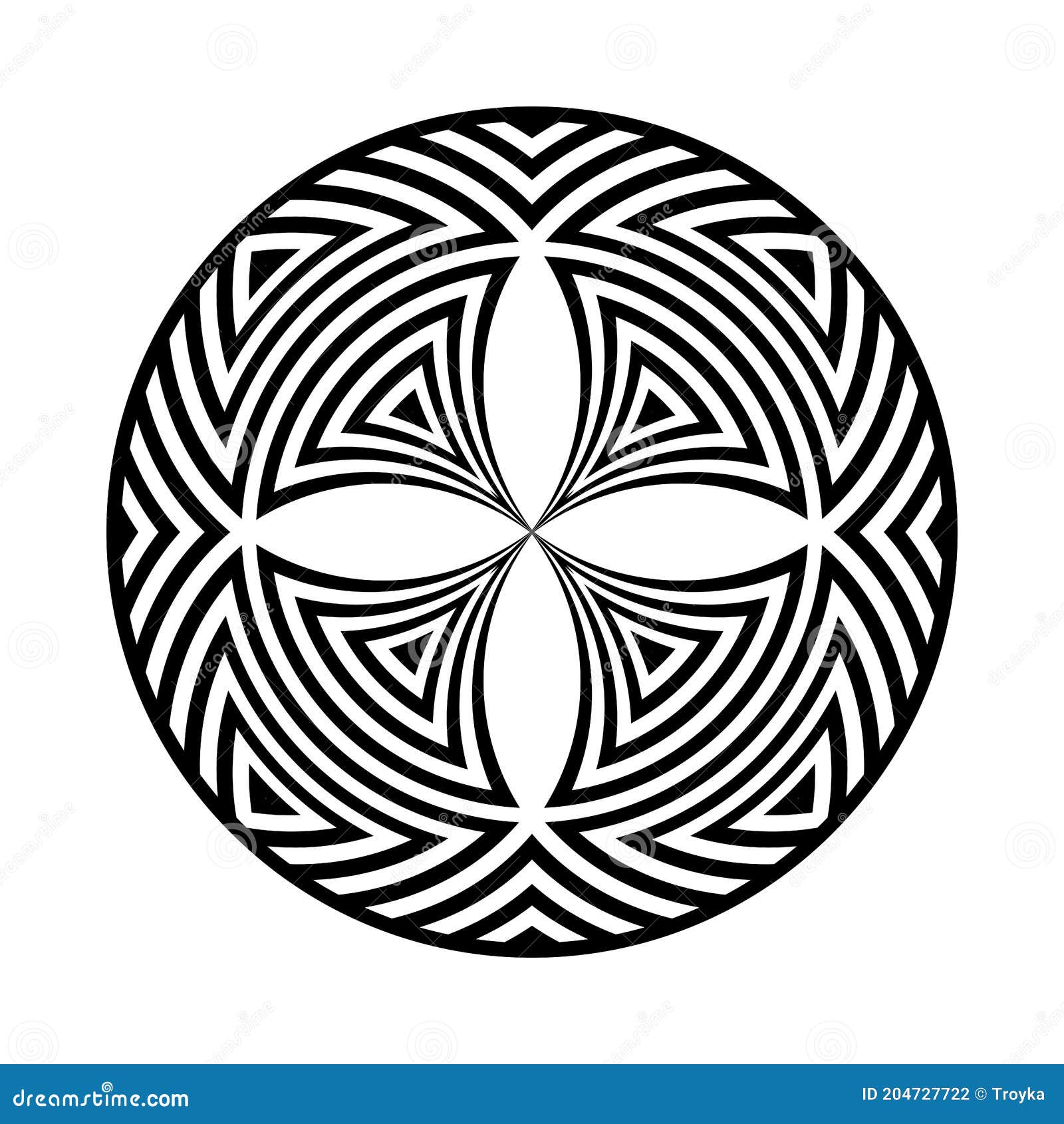 Abstract Geometric Circle Design Element Stock Vector - Illustration of ...