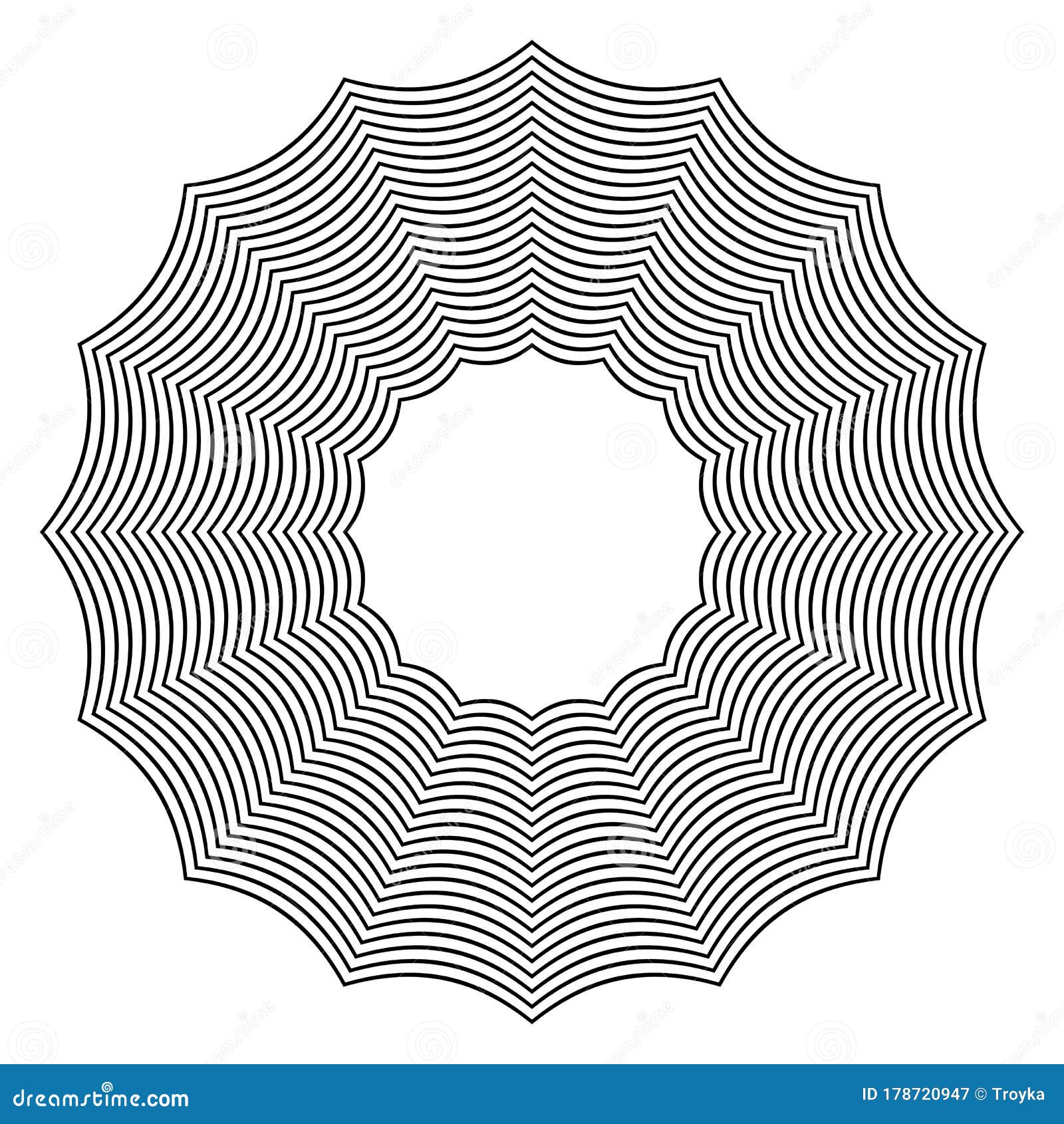 Abstract Geometric Circle Design Element Stock Vector - Illustration of ...