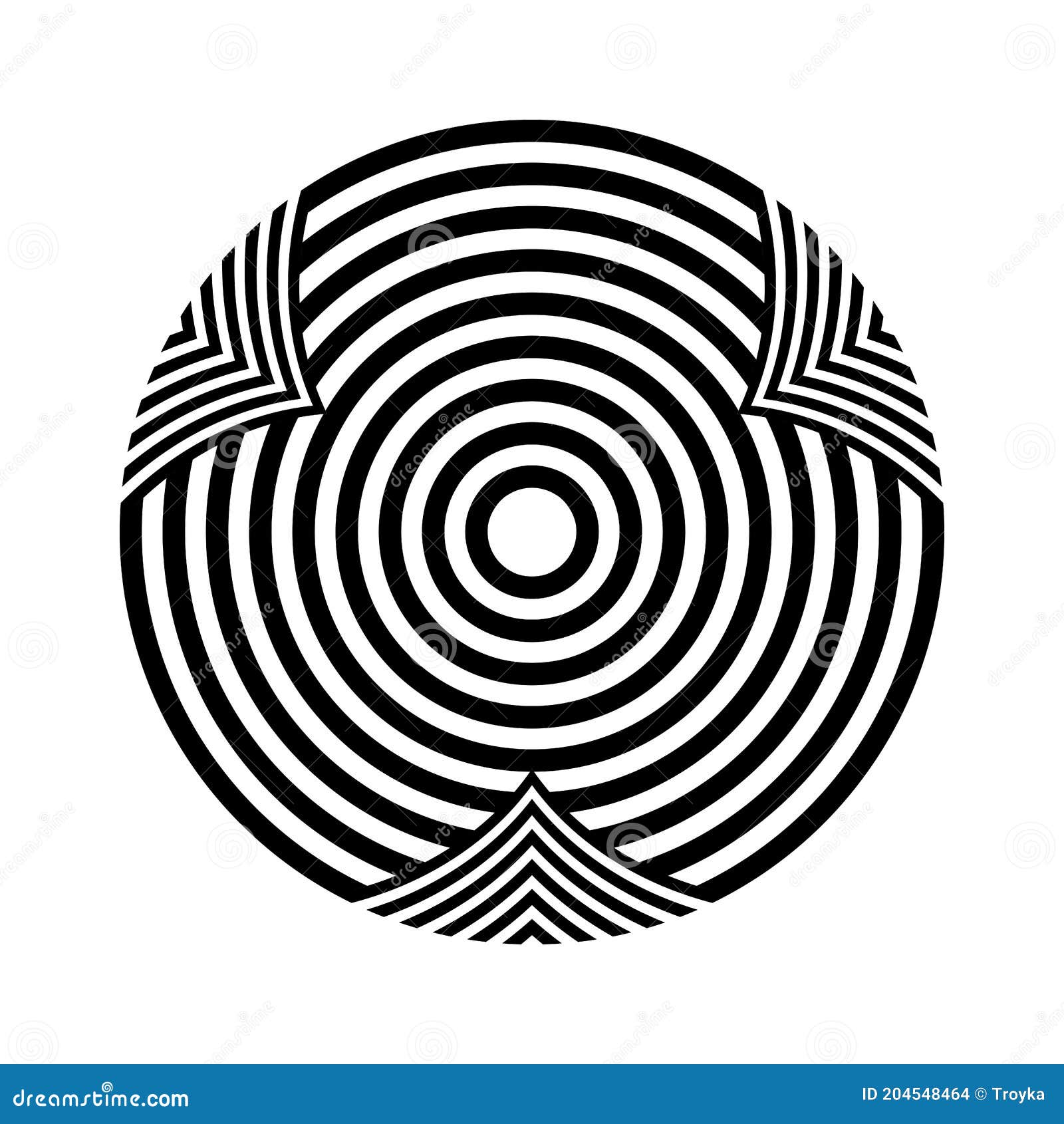 Abstract Geometric Circle Design Element Stock Vector - Illustration of ...