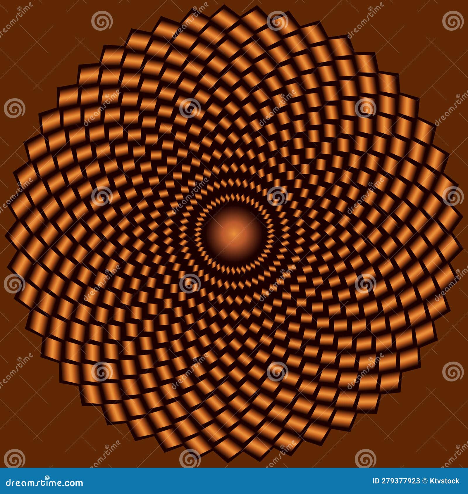 Abstract Geometric Circle with Distortion Effect Stock Vector ...