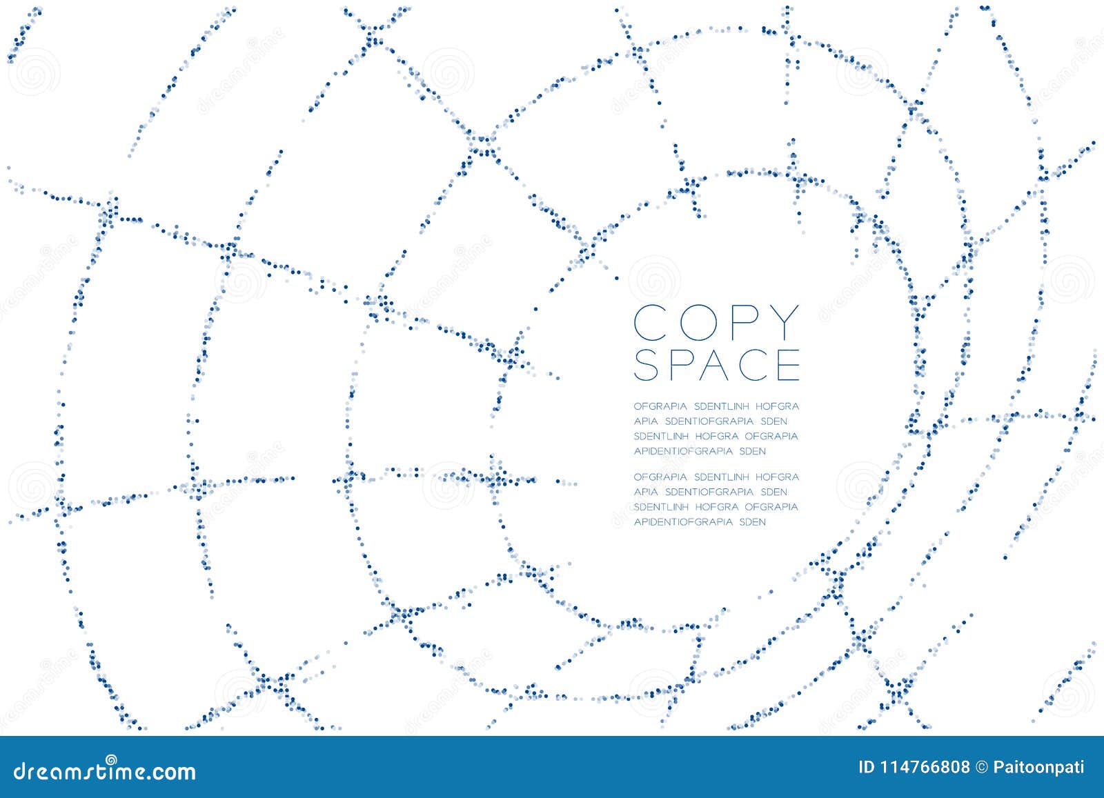 Abstract Geometric Circle Dot Pattern Tube Wireframe Shape, Internet ...